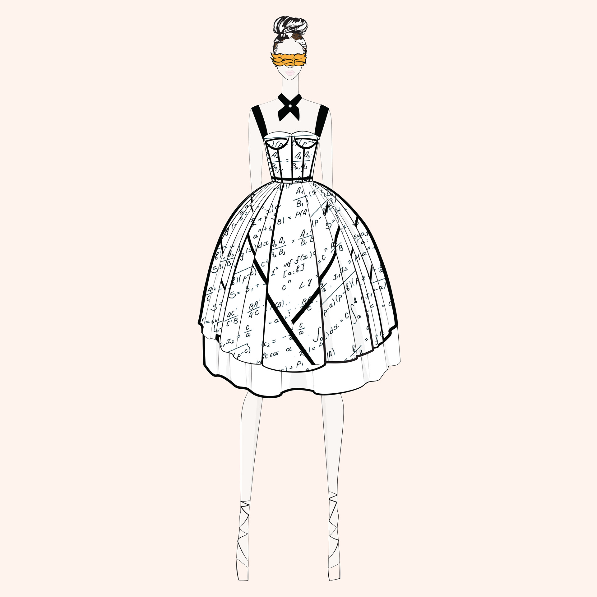 Anoosheh Kalantari - The Algebra Dress from Math is My Freedom collection