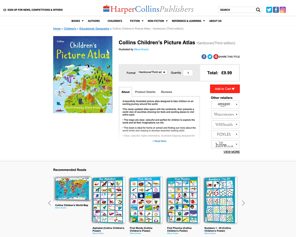 Steve Evans Illustration - Collins Children's Picture Atlas - Europe ...