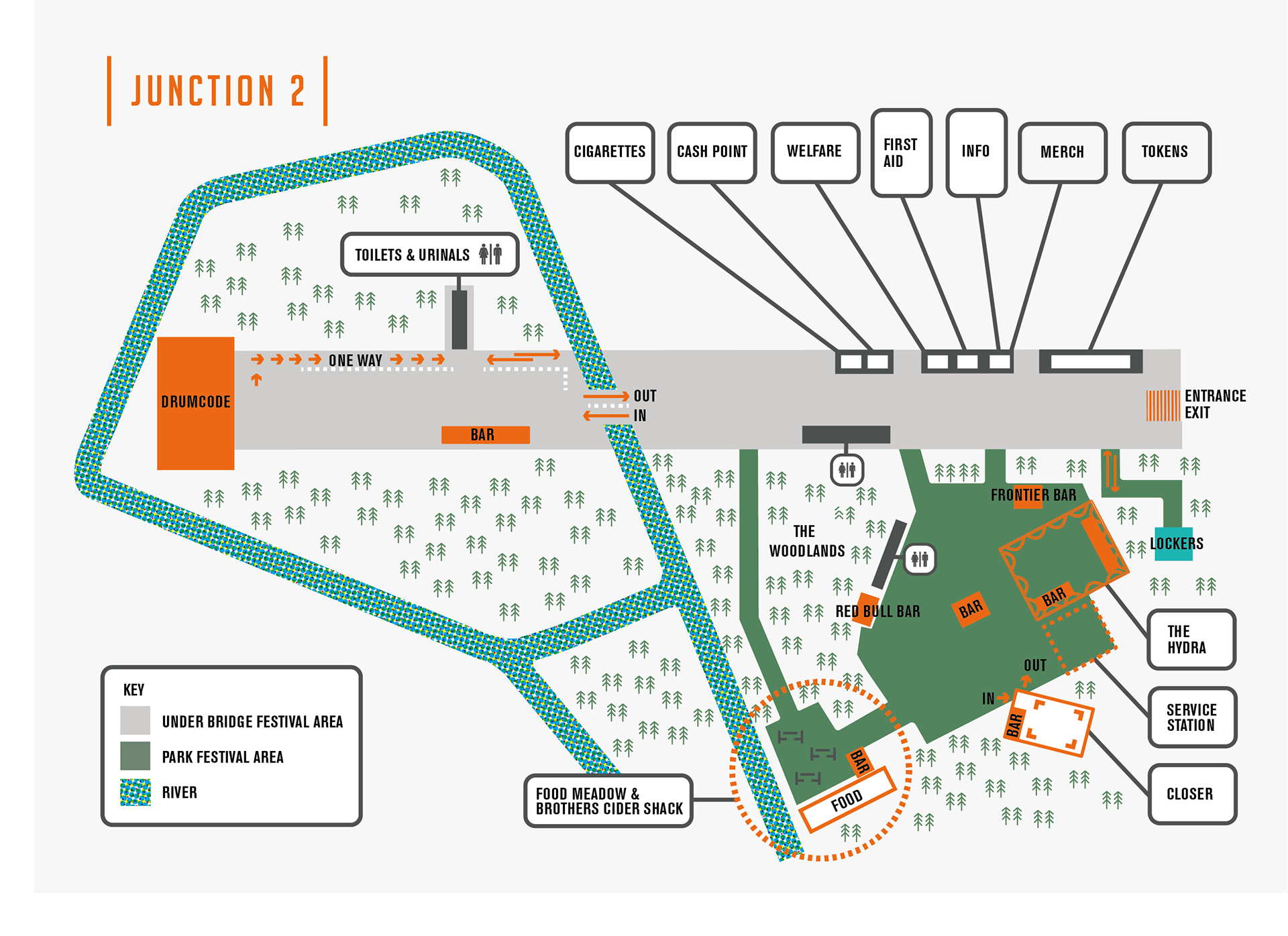 bombana design - [junction 2 festival map & menus]