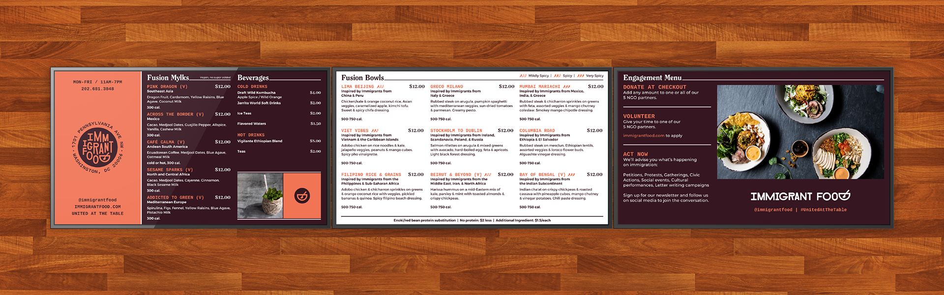 Shawn Chronister - Immigrant Food Digital Menus