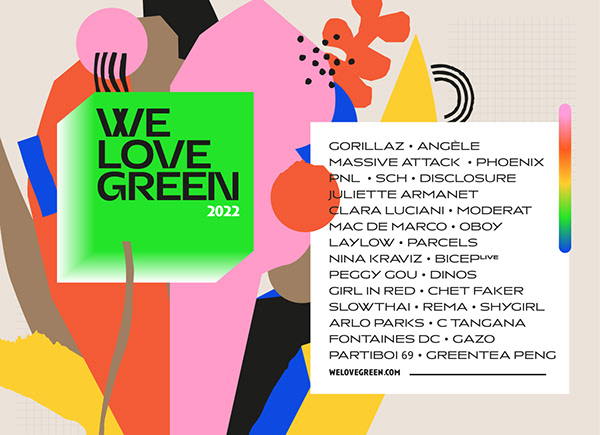 BuröNeko / Graphic design by Mathieu Delestre - We Love Green Festival 2022
