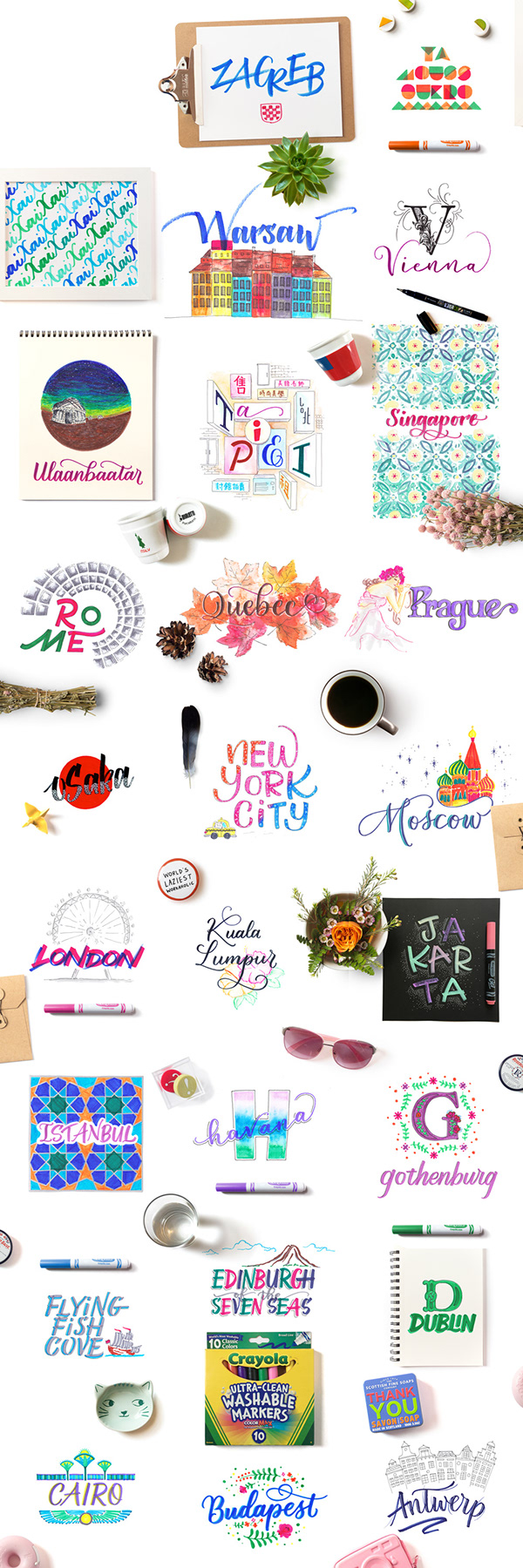 Purple Martin Lettering - Craylligraphy A-Z