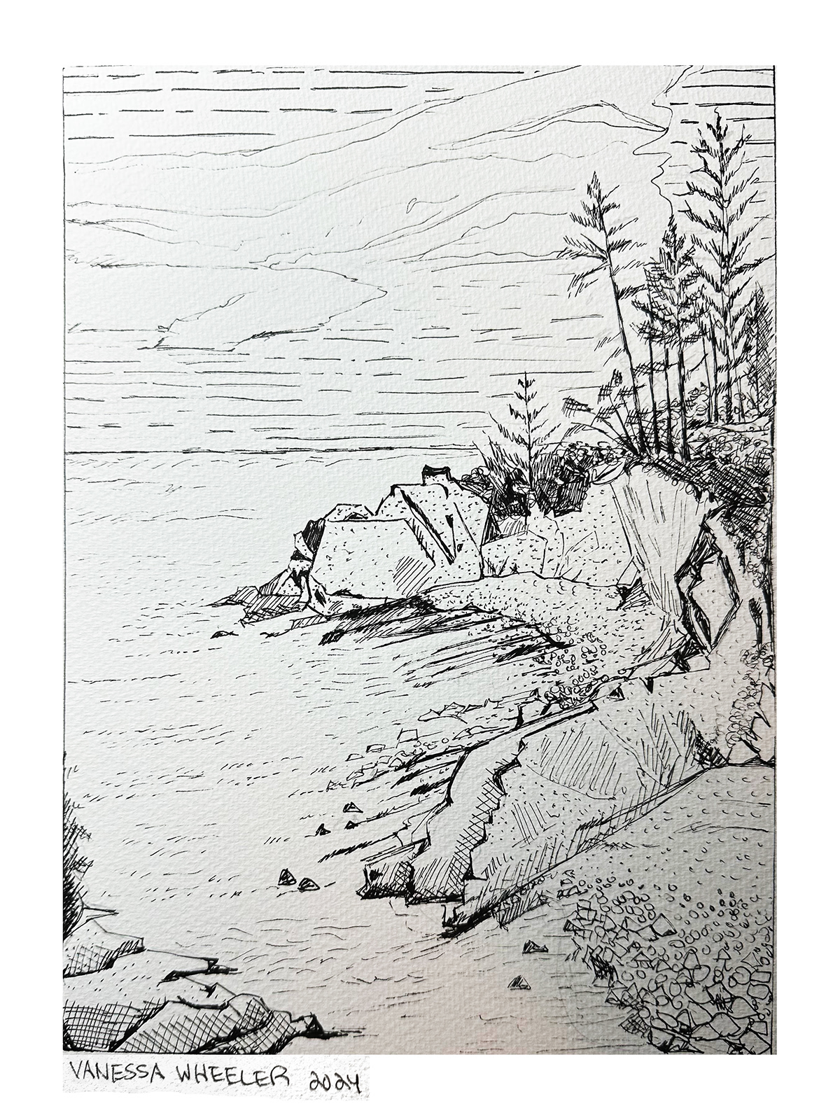 Vanessa Wheeler - Ink Drawing 2A