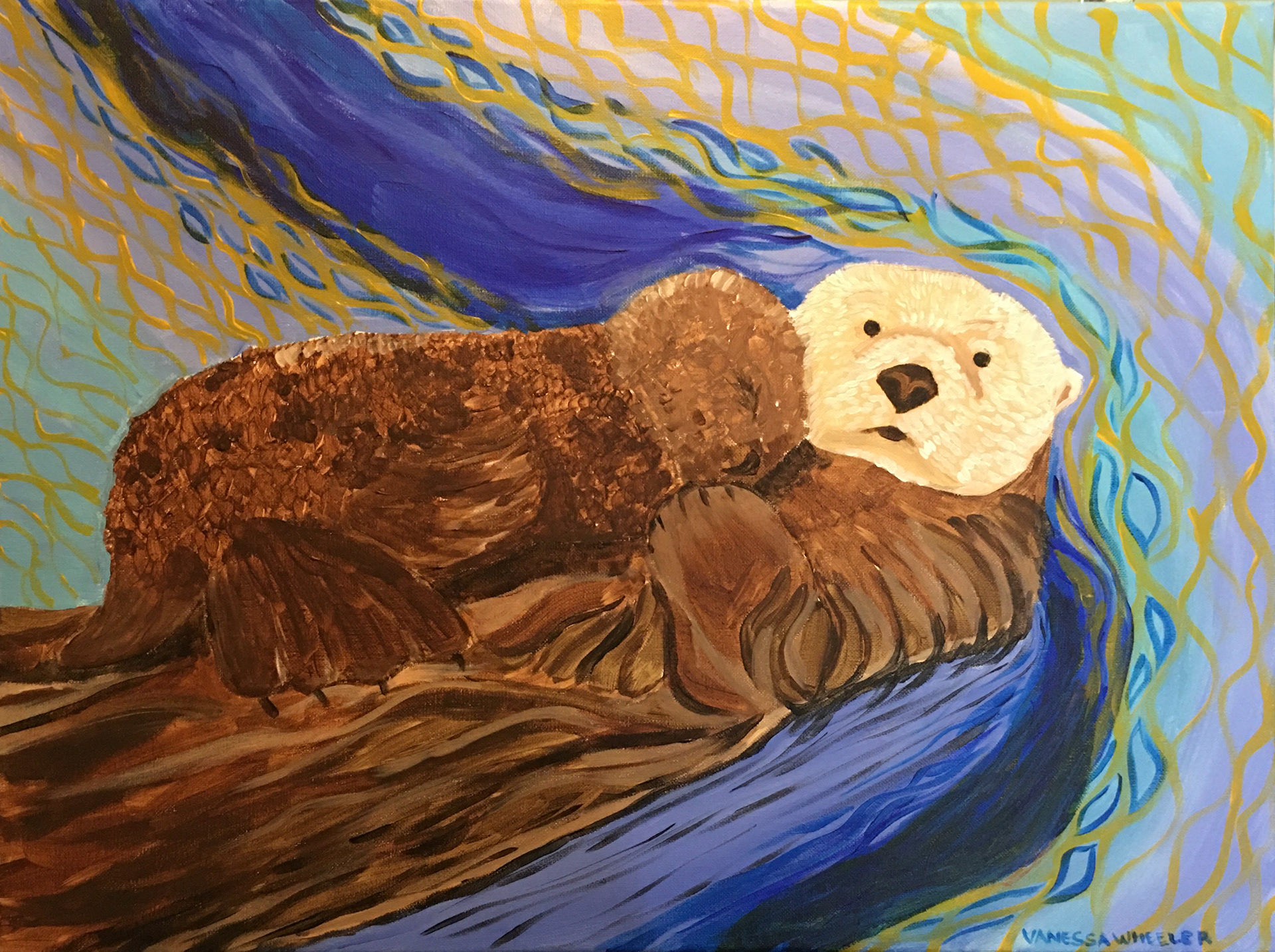 Vanessa Wheeler - Sea Otter Acrylics