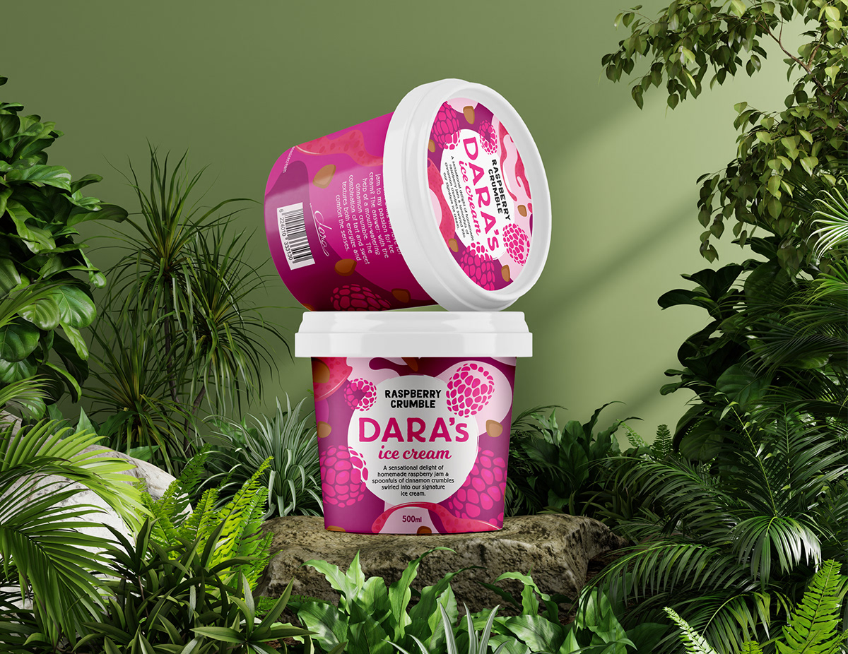 Tandem Branding - Dara's Ice Cream Packaging