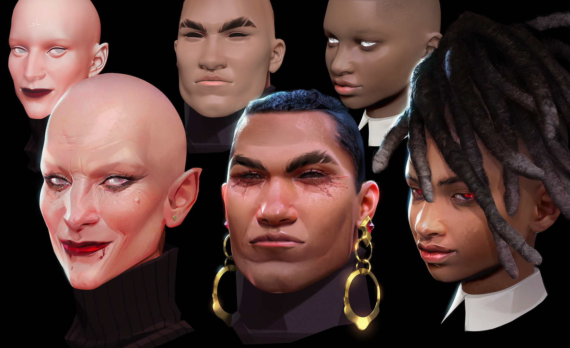 Sasha Tudvaseva Art - Vampire mafia bosses