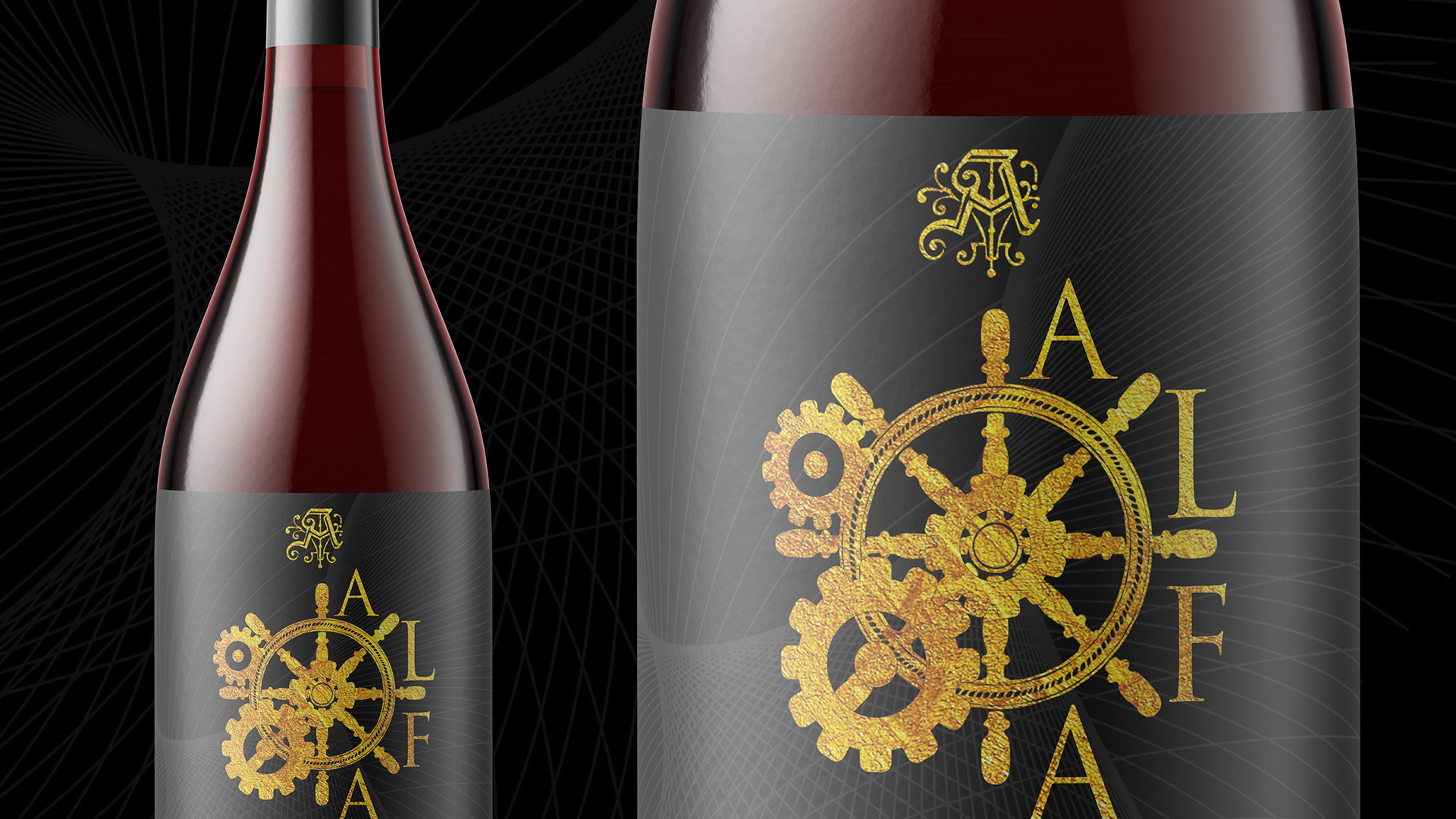 Patricia Miyao-Andrade - Leão Duplo Wine Label