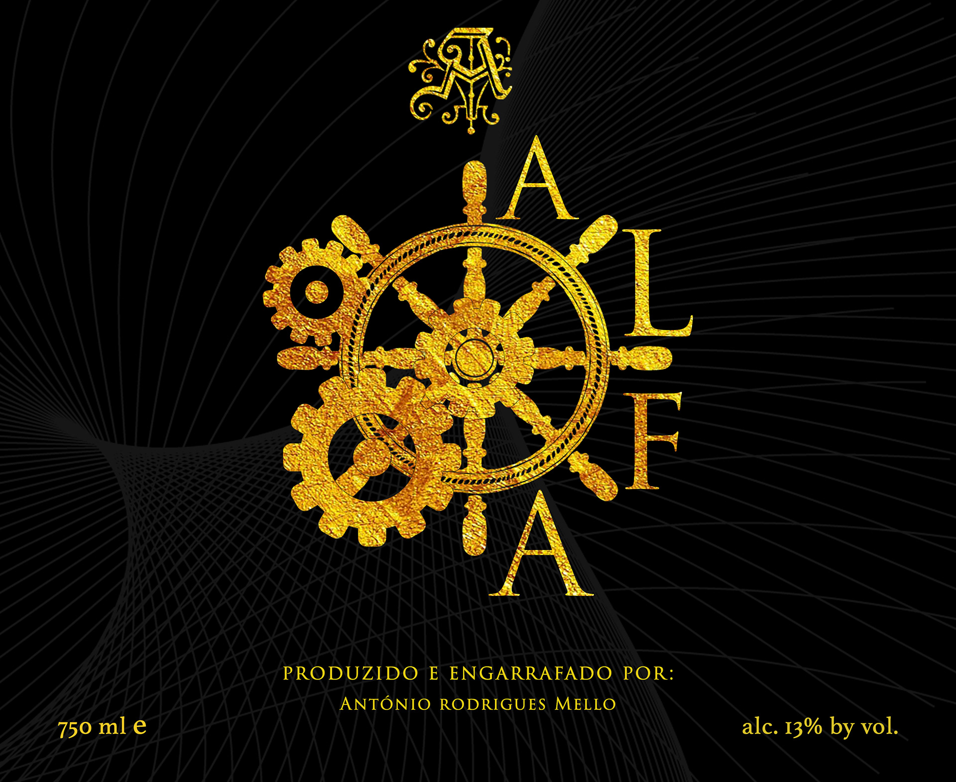 Patricia Miyao-Andrade - Alfa - Wine Label