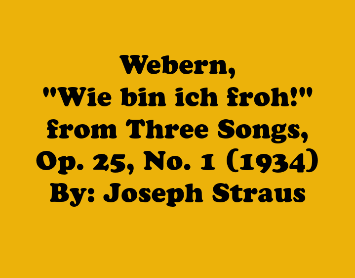 Twelve-Tone and Serial Composition: The First Hundred Years - Webern ...