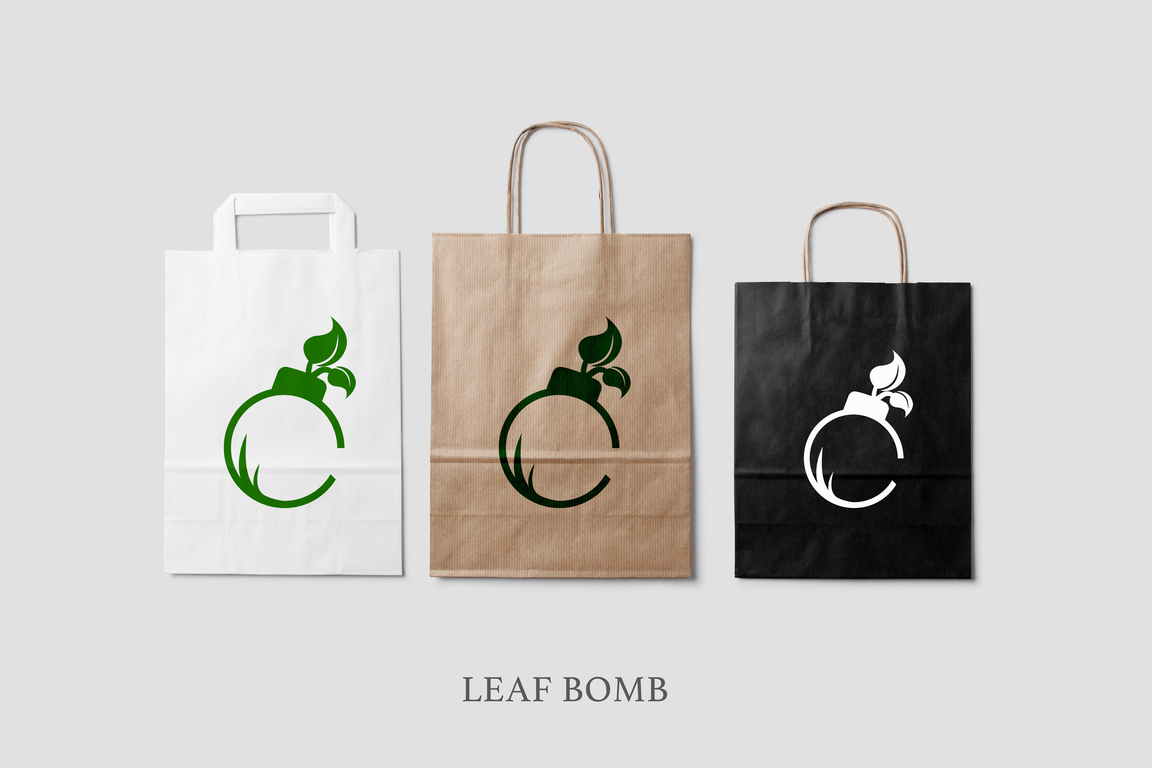 JagRaw - Leaf Bomb Logo and Branding