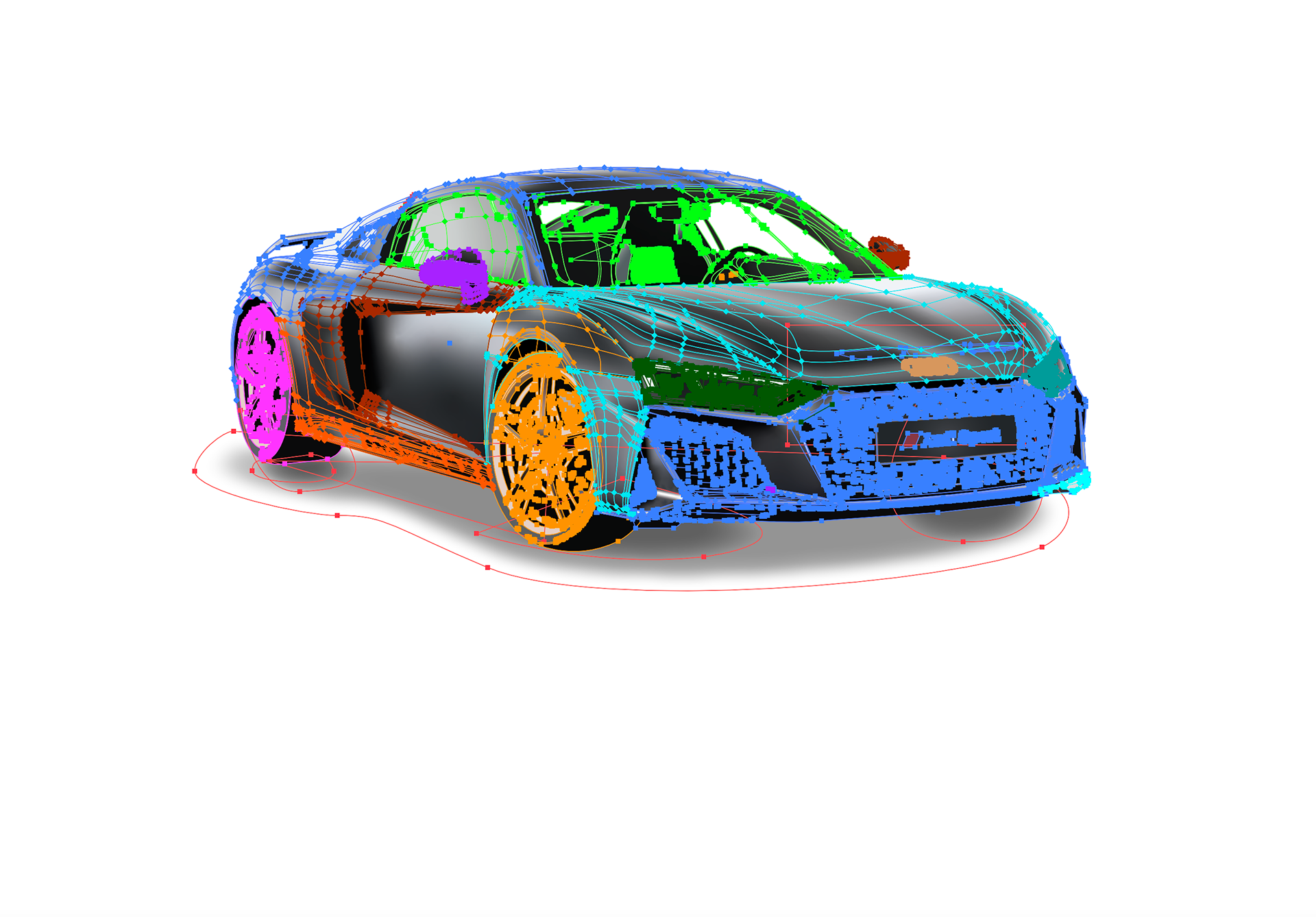 Daniella Hasel - Vector Audi R8 & Infographic