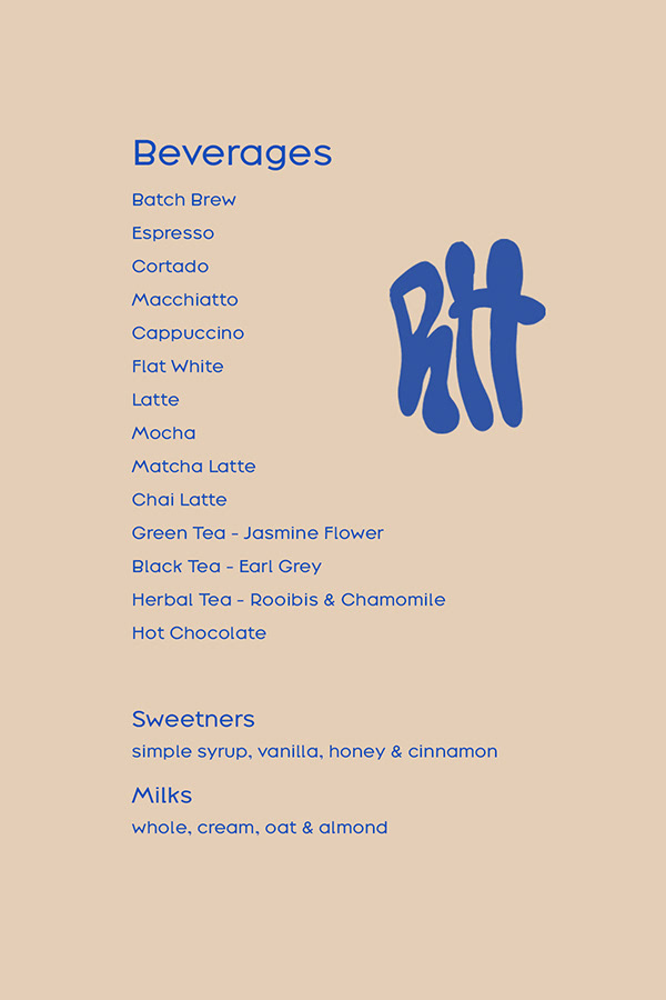 Rose Hill Purveyors - Menu