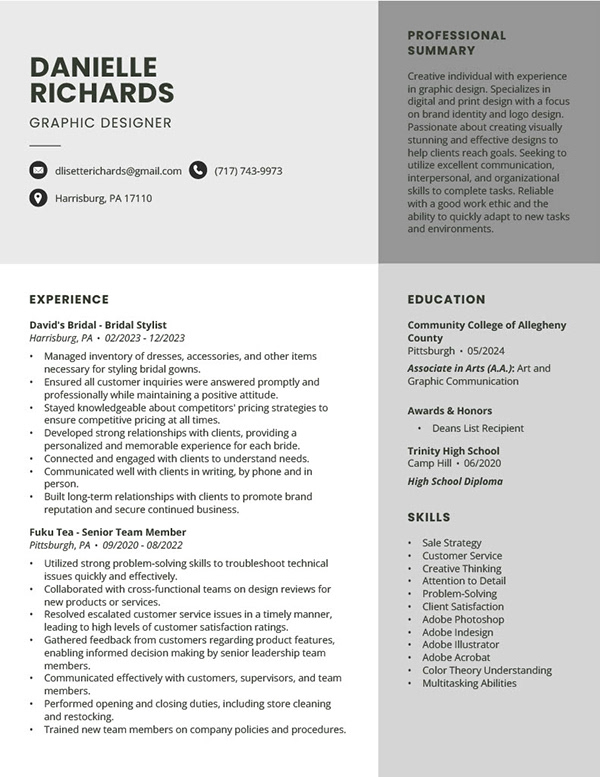 Danielle Richards - Resume