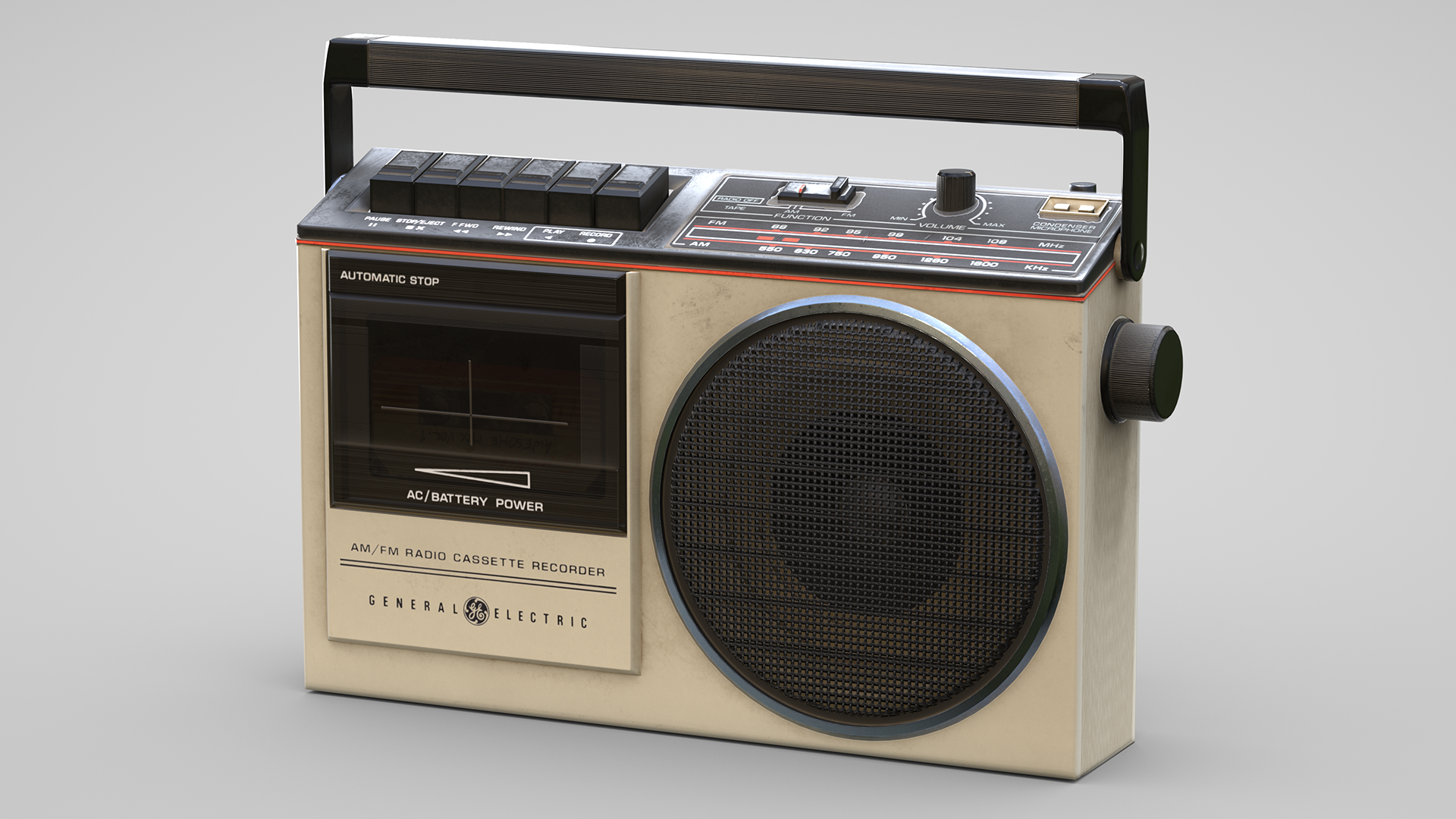 Strazdins Design • North York, ON - General Electric AM/FM Cassette ...
