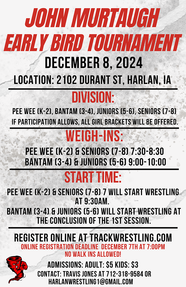 John Murtaugh Early Bird Tournament Flyer