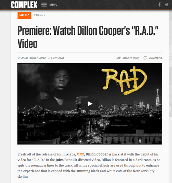 J U L E S R E N A U L T Director / Photographer - Dillon Cooper "Rad"