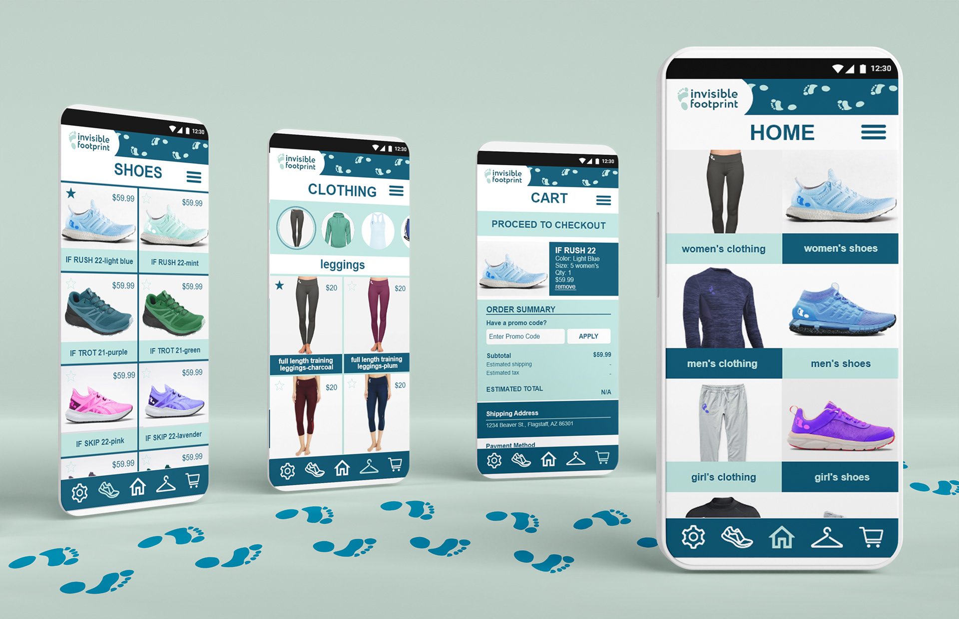 Marine Lesenfants - Invisible Footprint: branding project