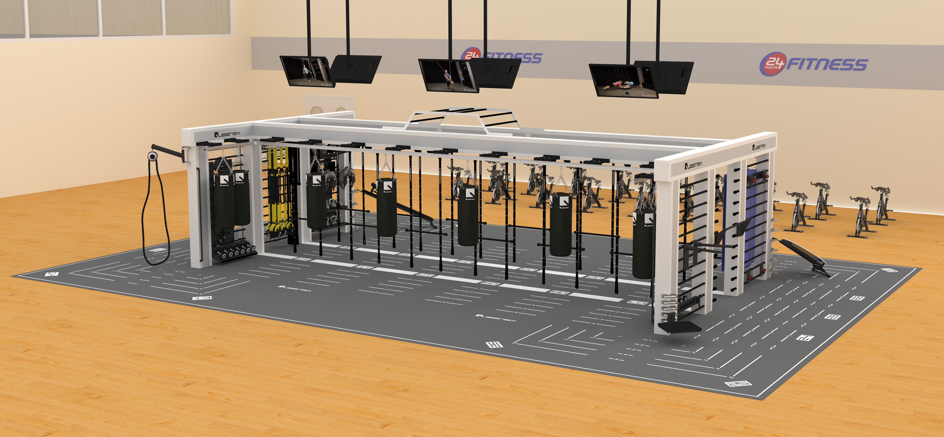 Madison Angus - Queenax | Precor - Key Account product renderings.