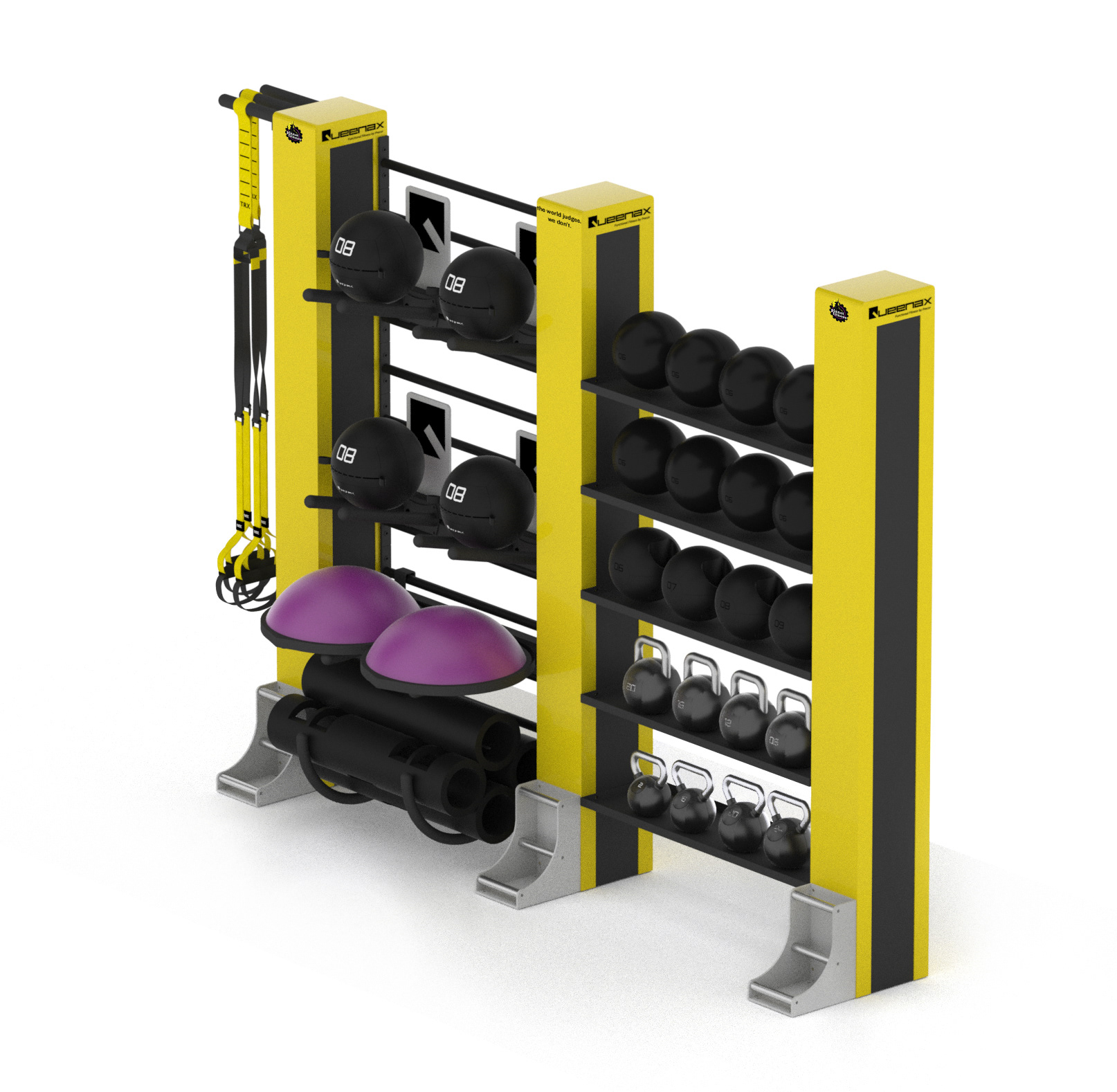 Madison Angus - Queenax | Precor - Key Account product renderings.