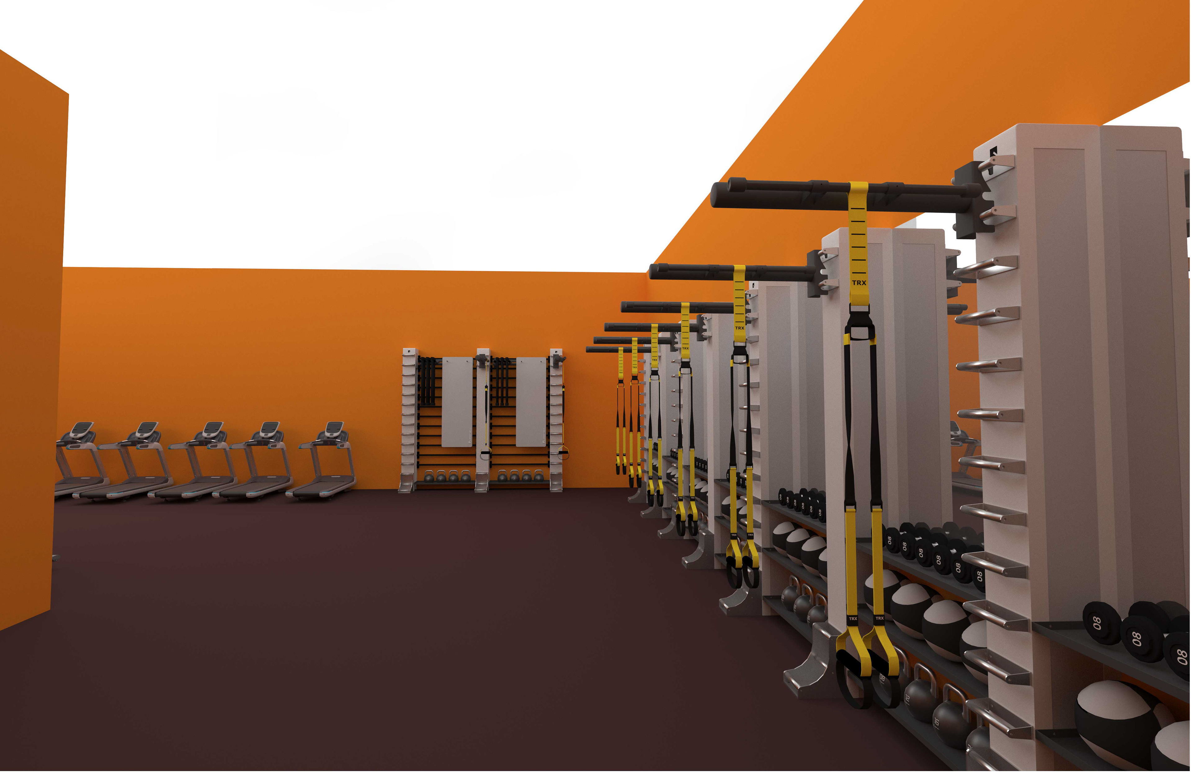 Madison Angus - Queenax | Precor - Key Account product renderings.