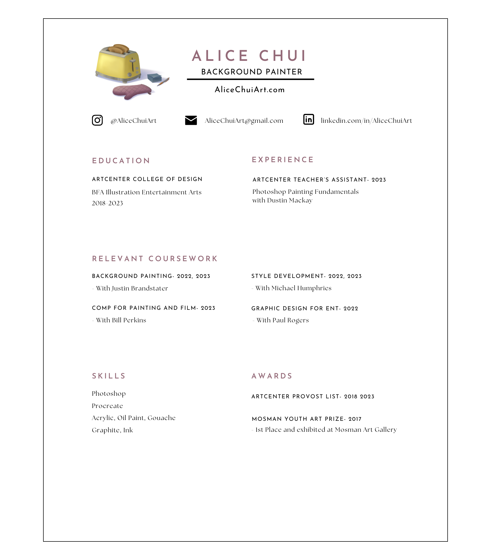 Alice Chui - Resume