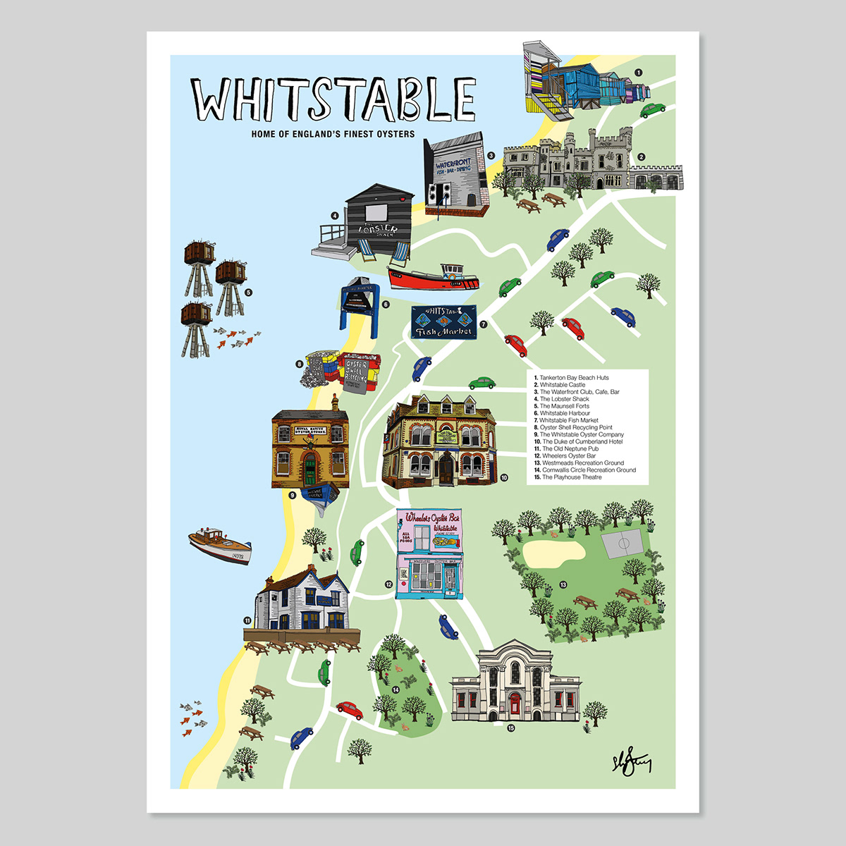 Stephen Beerling - Whitstable Town Map