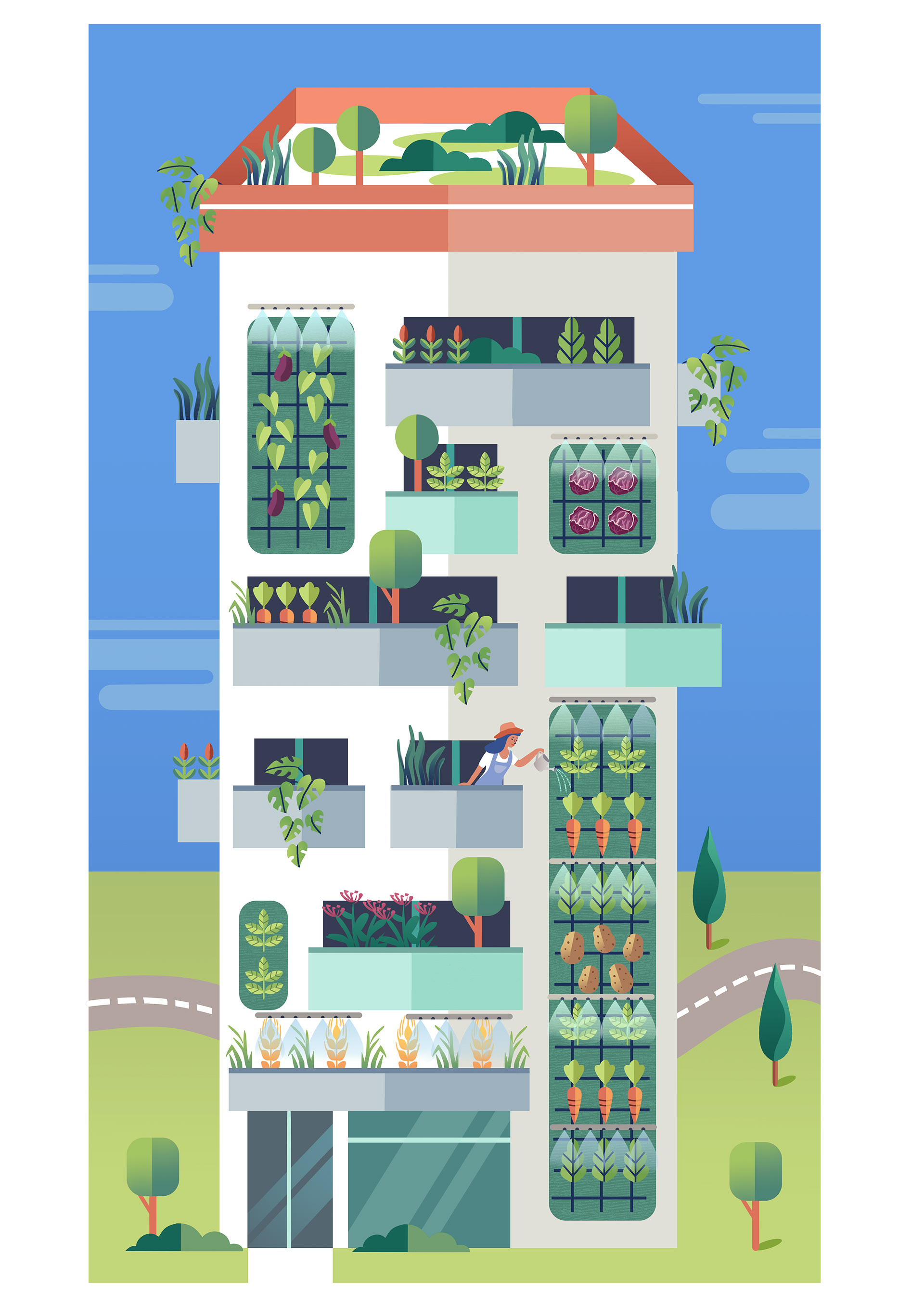 Jasmijn Evans Illustration - Design of public spaces