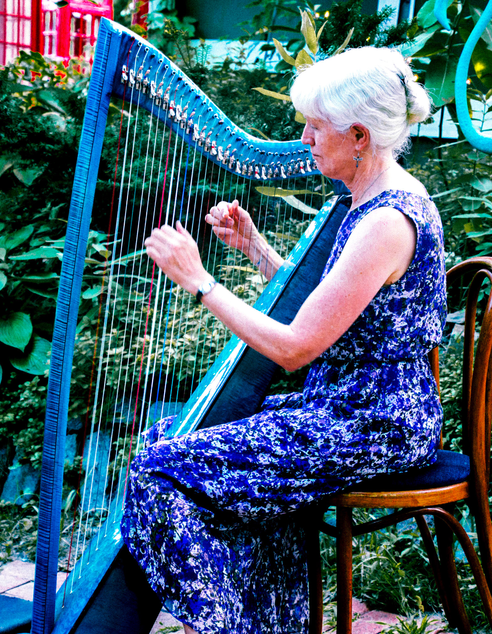 Musicmakers Harp Galleries - Angelite Blue