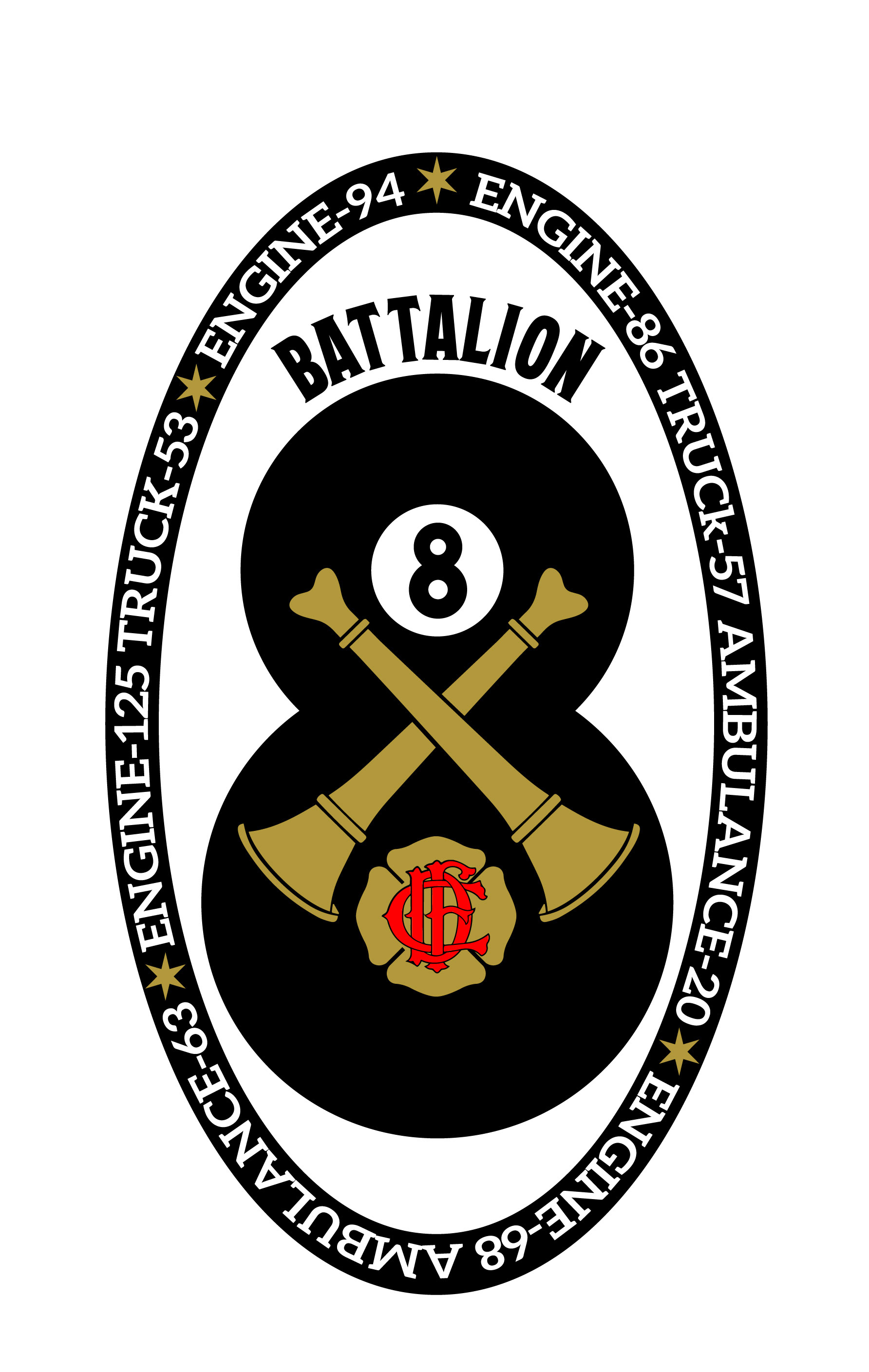 Eric Nelson - Chicago Fire Department Battalion logo