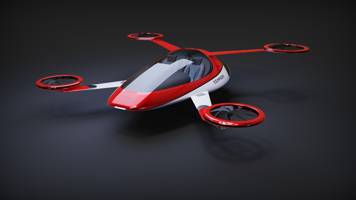 LASKY DESIGN - TENSOR - EVTOL concept by Lasky Design