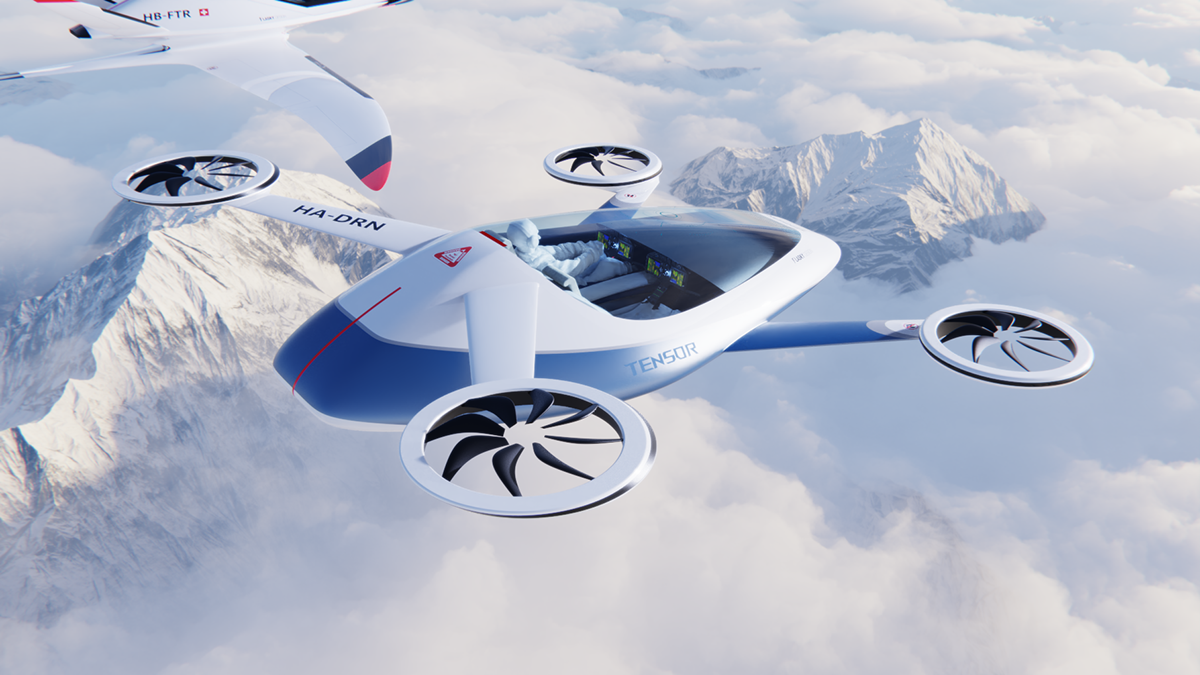 LASKY DESIGN - TENSOR - EVTOL concept by Lasky Design