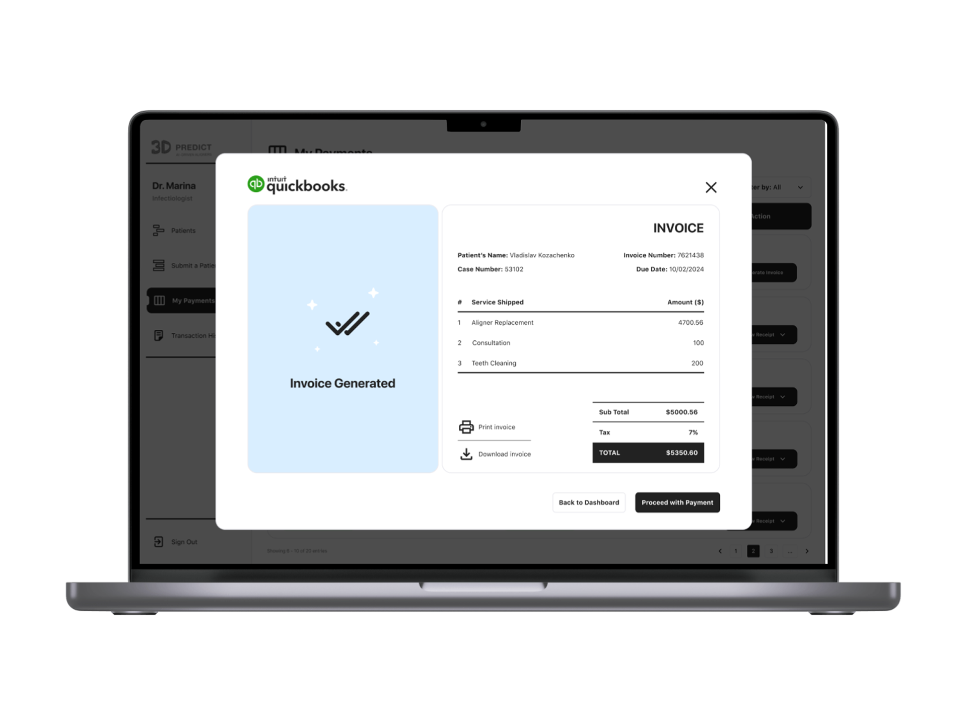 Oluwaseun Kamil Oseni - Doctor's Portal Payment Experience for 3D Predict