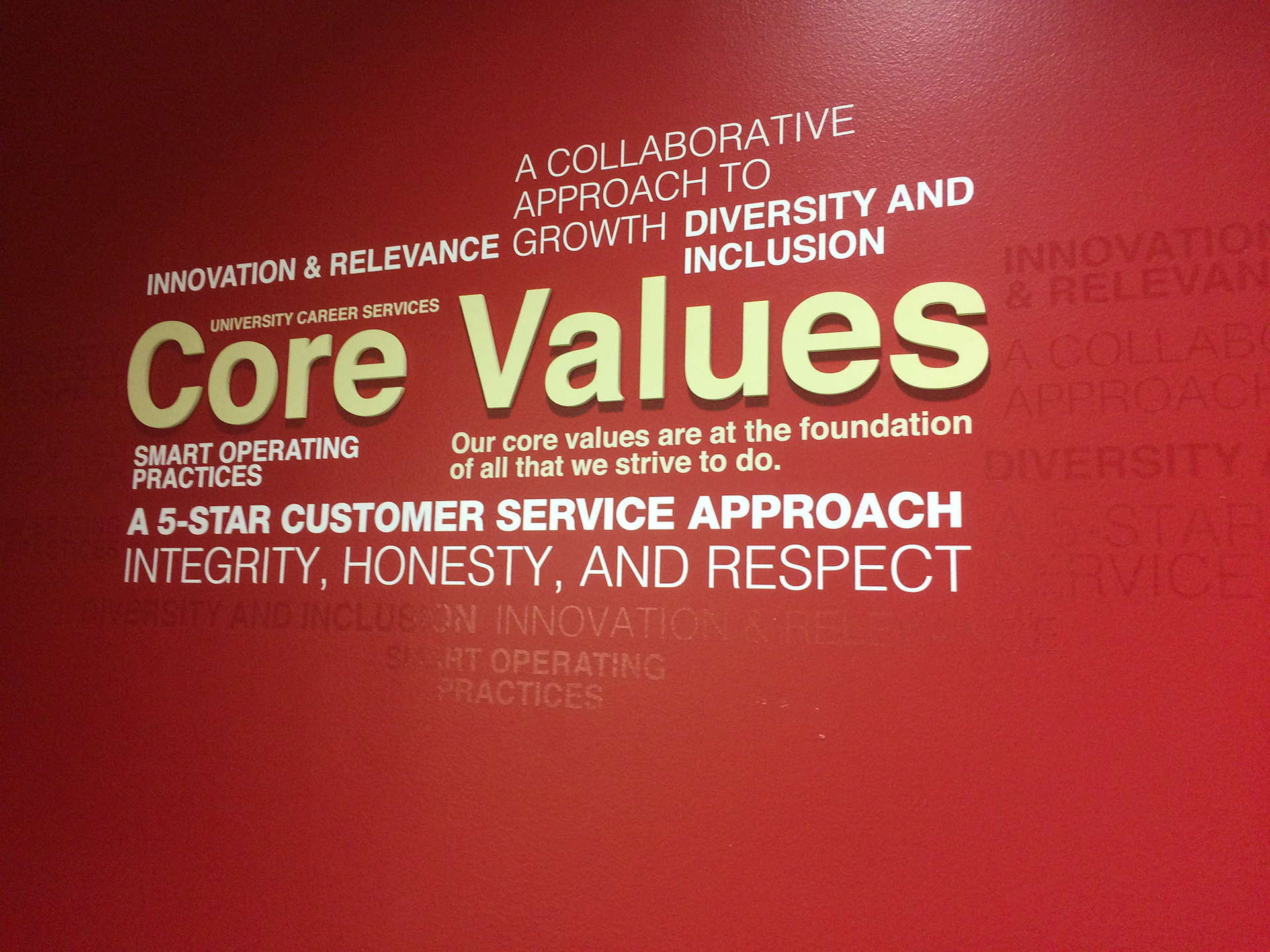 Larry Worthey - Core Values Display