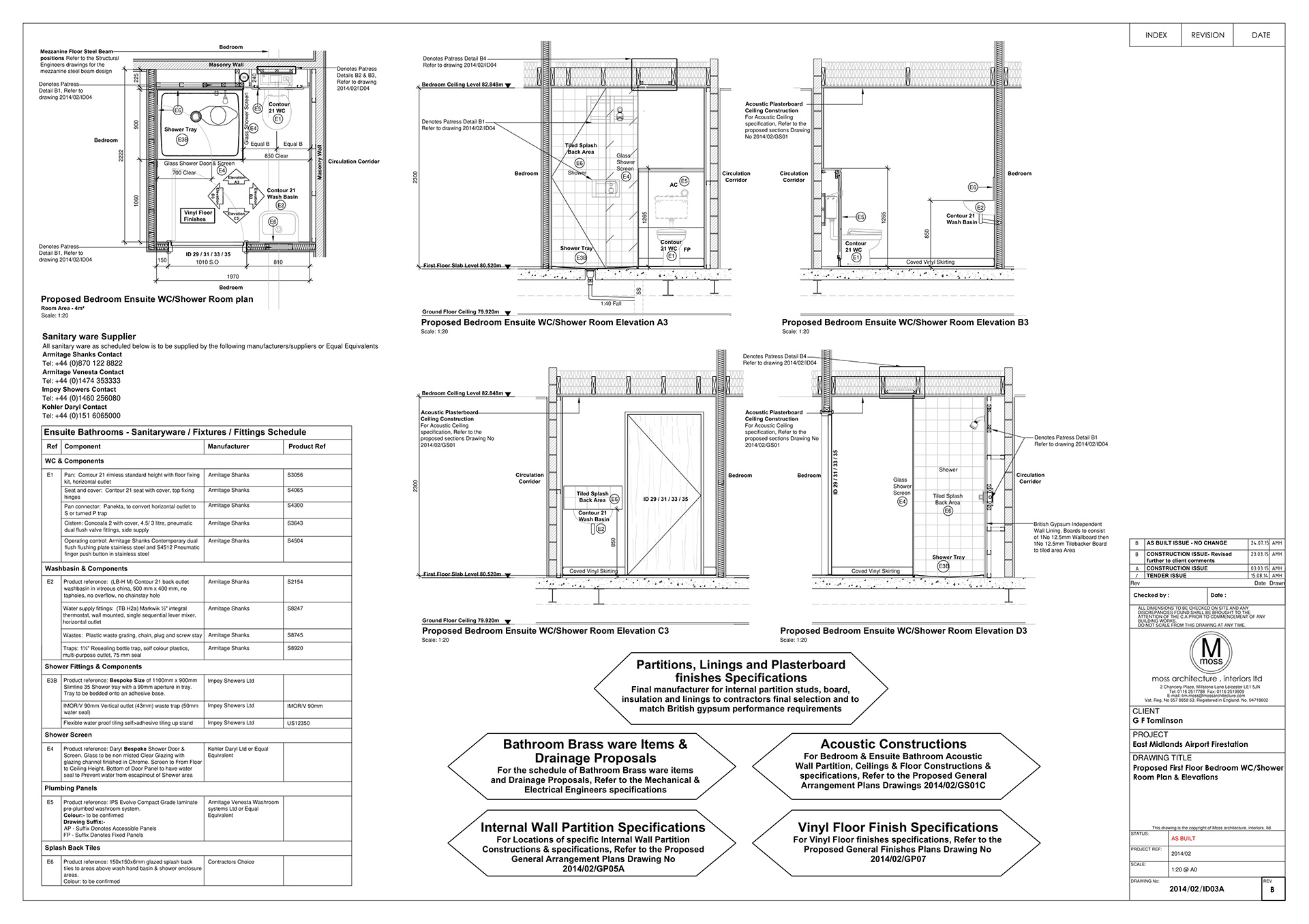 Moss Architecture . Interiors Ltd - Fire Station