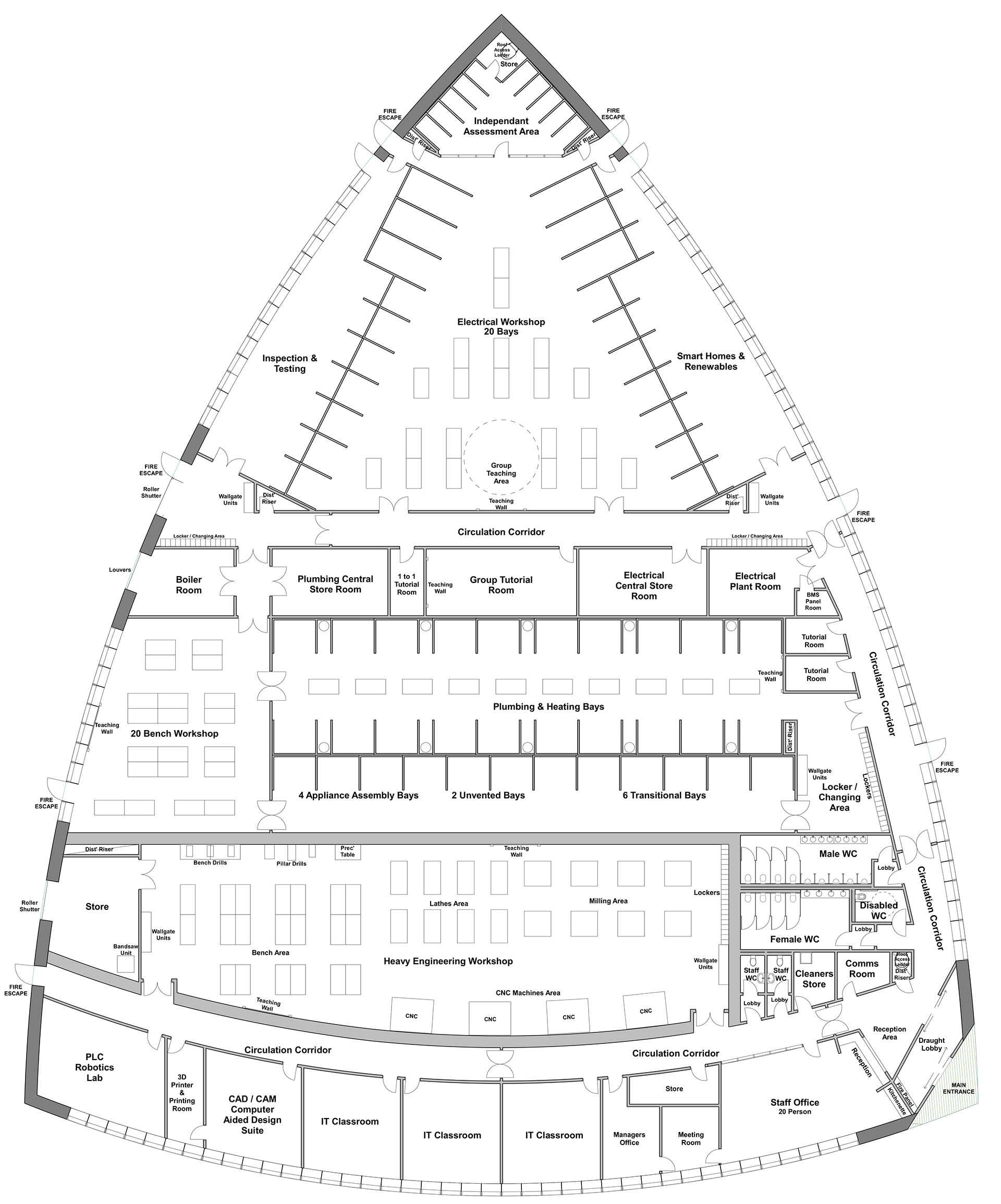 Moss Architecture . Interiors Ltd - Construction Engineering Building