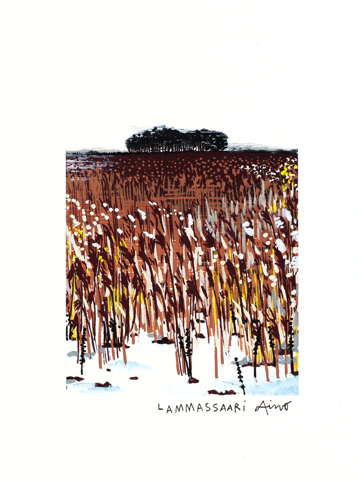 Aino Huhtaniemi - Drawings of Finnish nature reserves