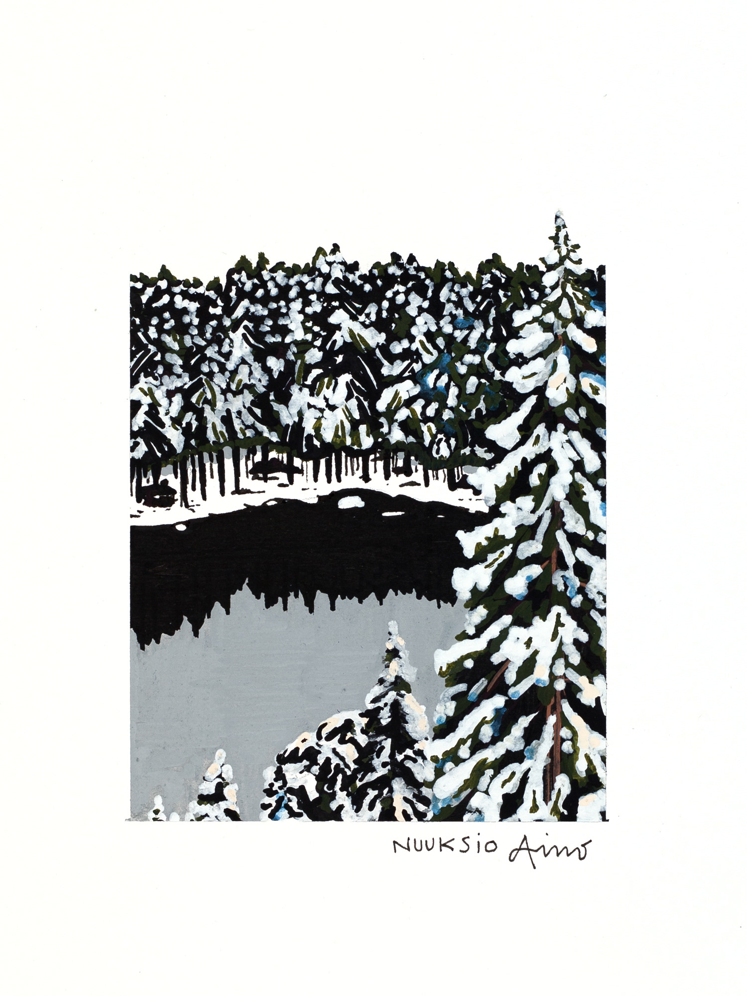 Aino Huhtaniemi - Drawings of Finnish nature reserves