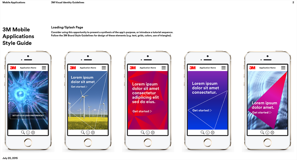 Julie Ann James - 3M Mobile Application Visual Guidelines