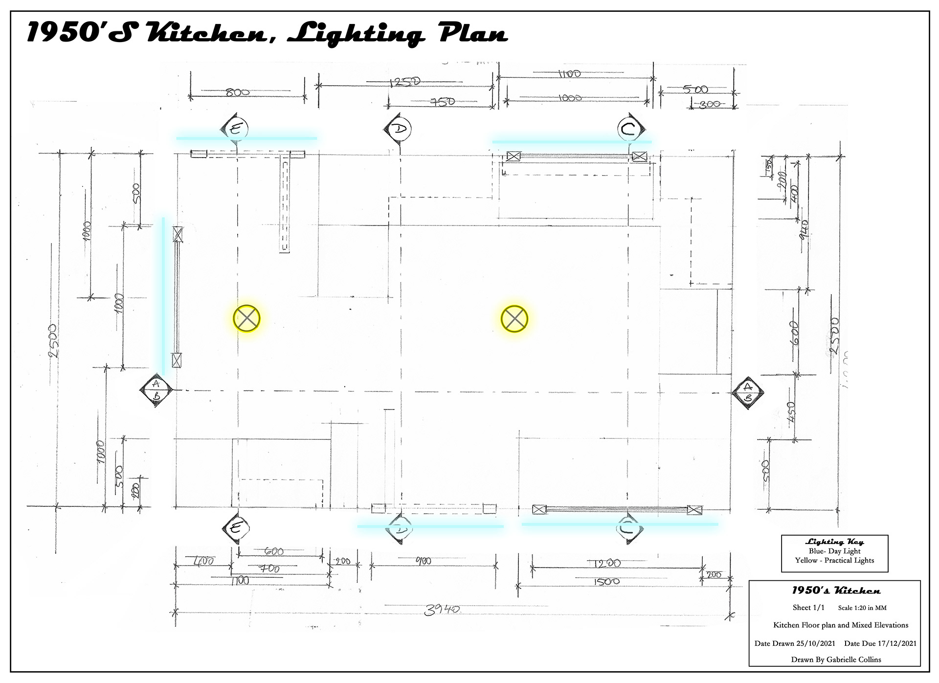 Gabrielle Collins Design - Tech Drawings