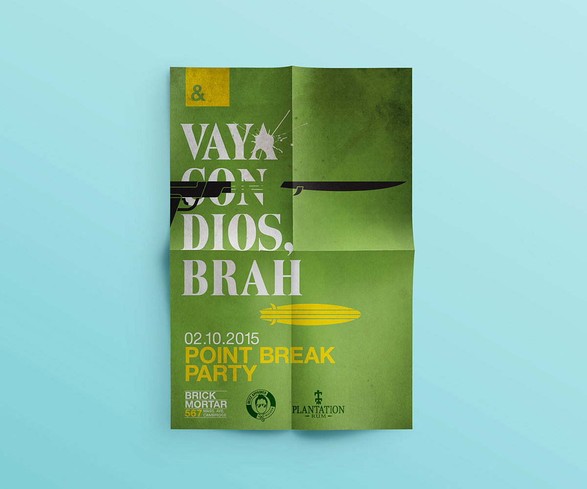 Elanie Blais, Design Portfolio - Point Break Party