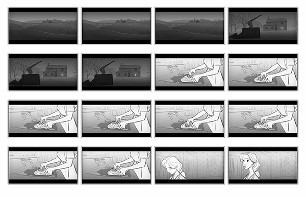 Ethan Briscoe - The Crash Storyboard Sheets