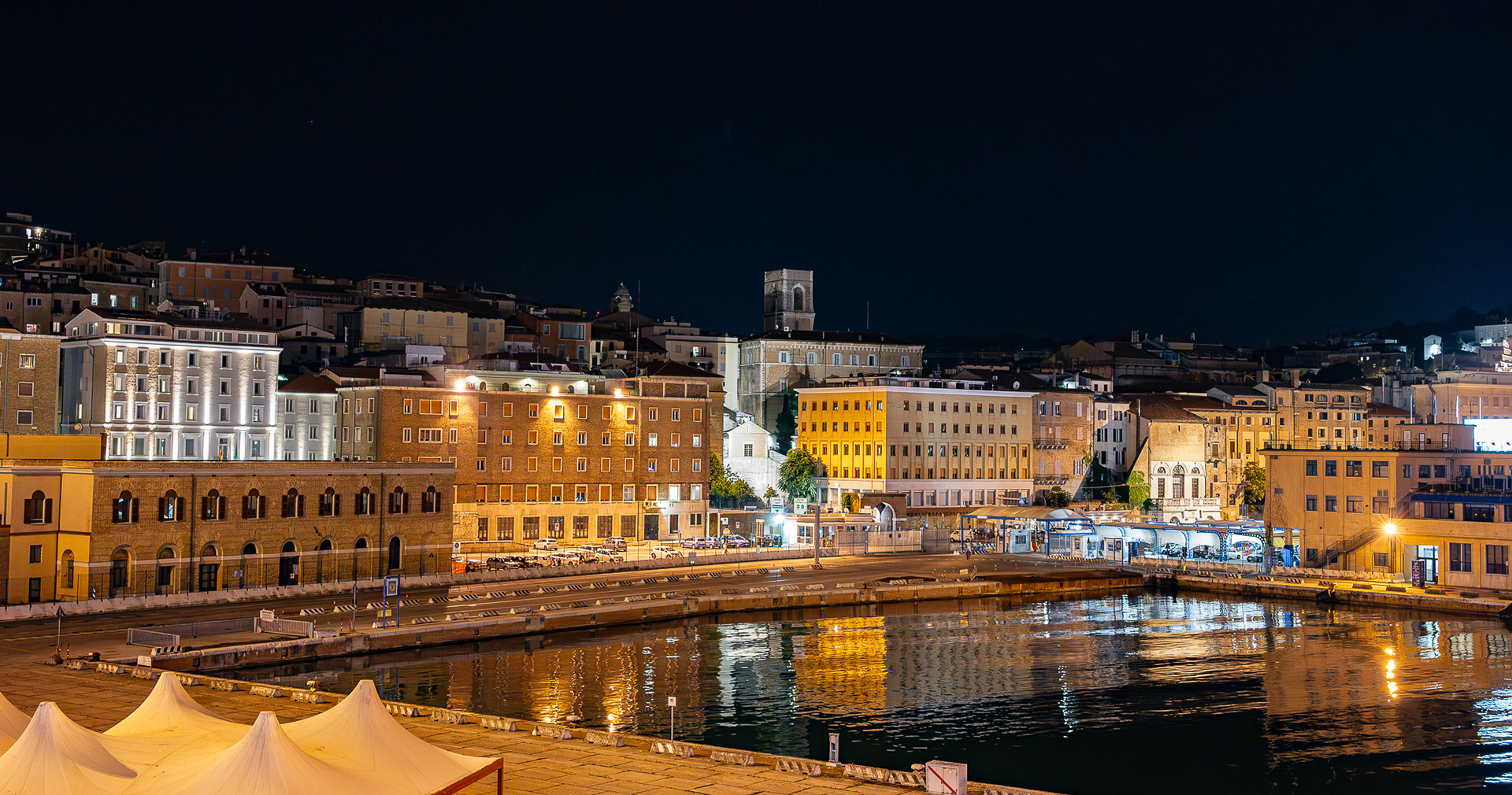 Sergio Feola Photographer - Ancona. Night view from the port