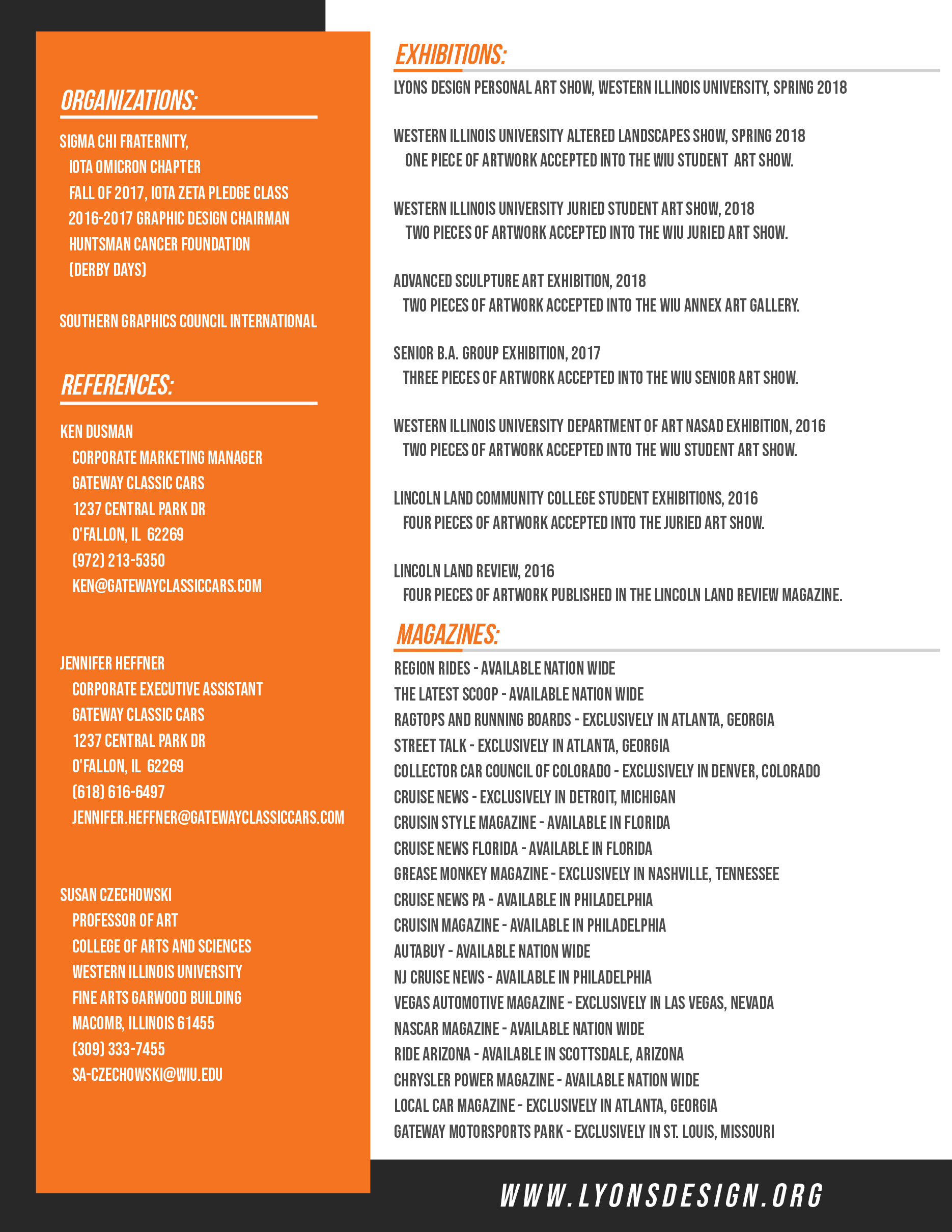 Mason Lyons - Resumé