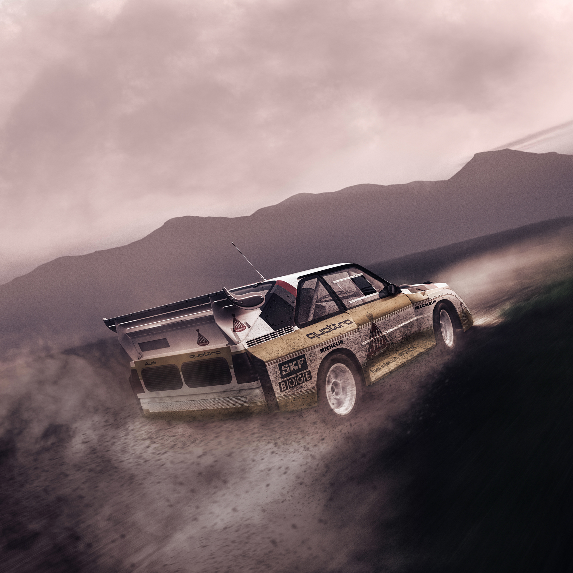 Audi Quattro Rally Jump