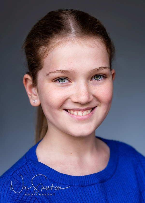 Nic Skerten Photography - New Headshots for Young Actor Grace Manson