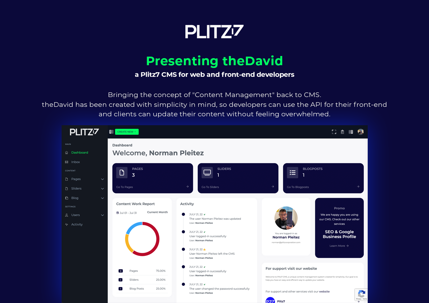 Digital Potter Portfolio | Norm's Web & Mobile Dev Firm | Toano, VA - Introducing theDavid, a ...