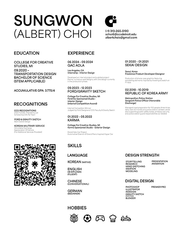 Sung won (albert) Choi - Resume