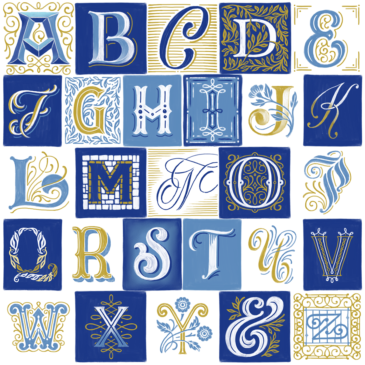 Beth Rufener - Drop Cap Study - Round 1