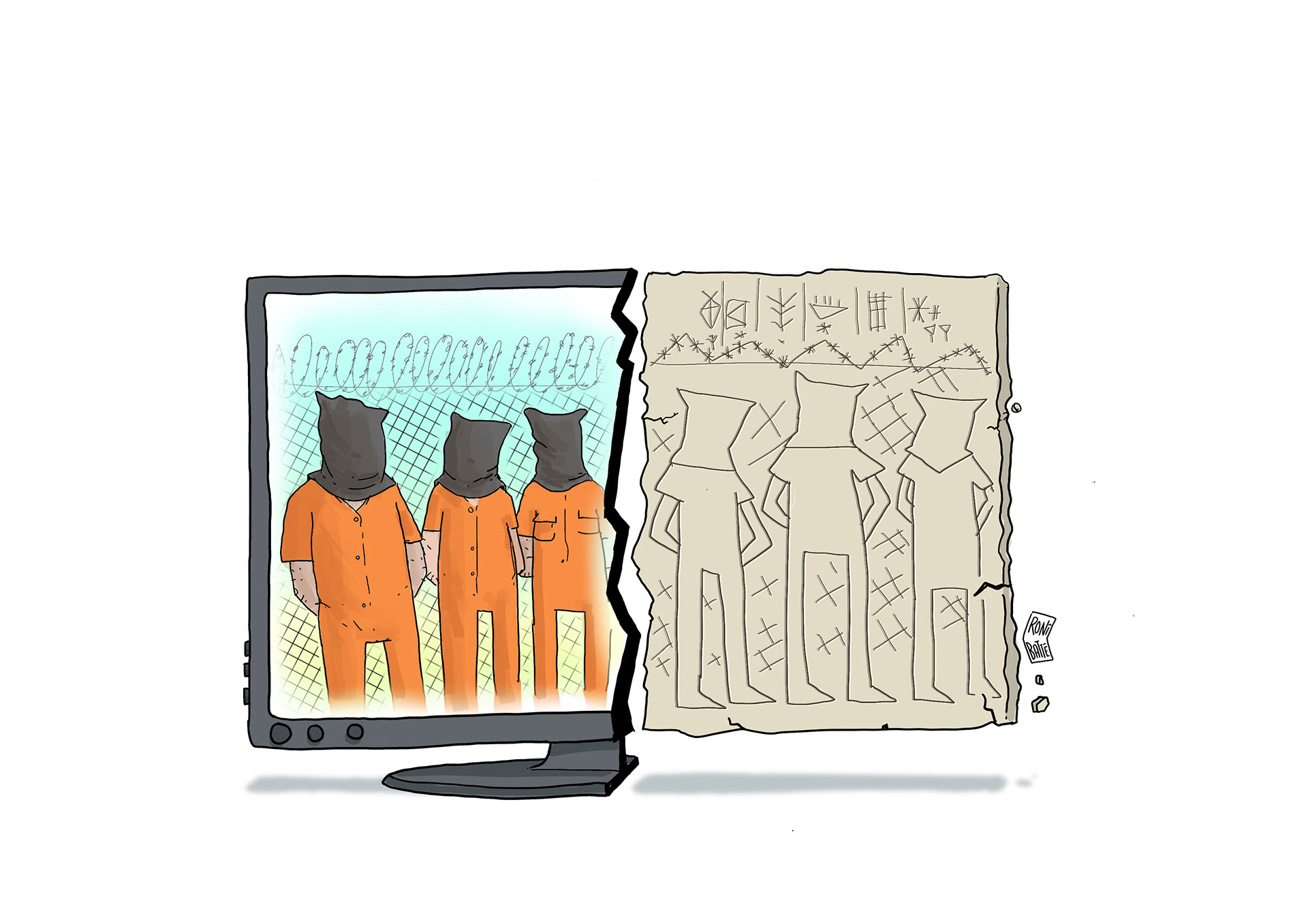 roni batte - Arkeo Duvar (1) - Magazine Illustration