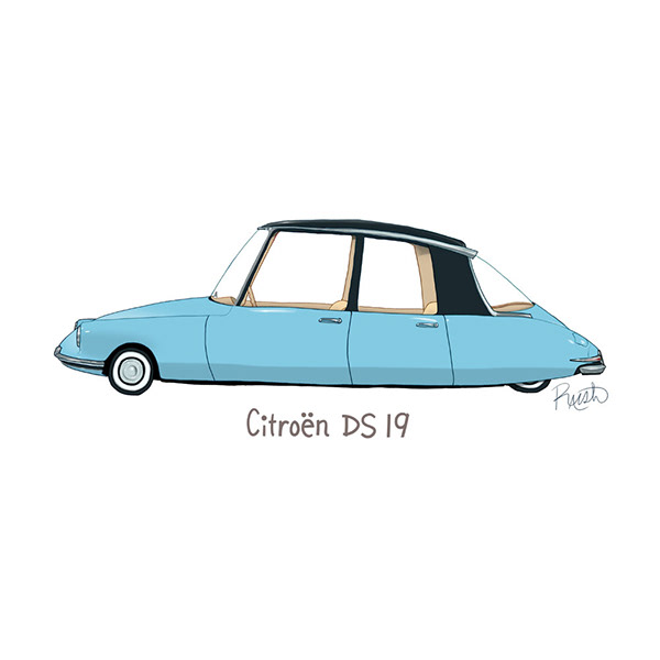 Jason Raish Illustration - Iconic French Cars